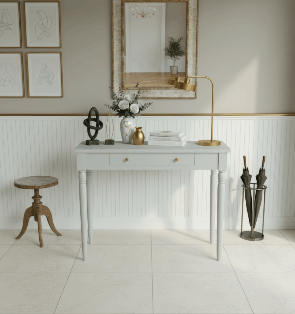 Wooding Mobilya 100 Cm Masif Tornalı Açık Gri Dresuar – Wooding Mobilya