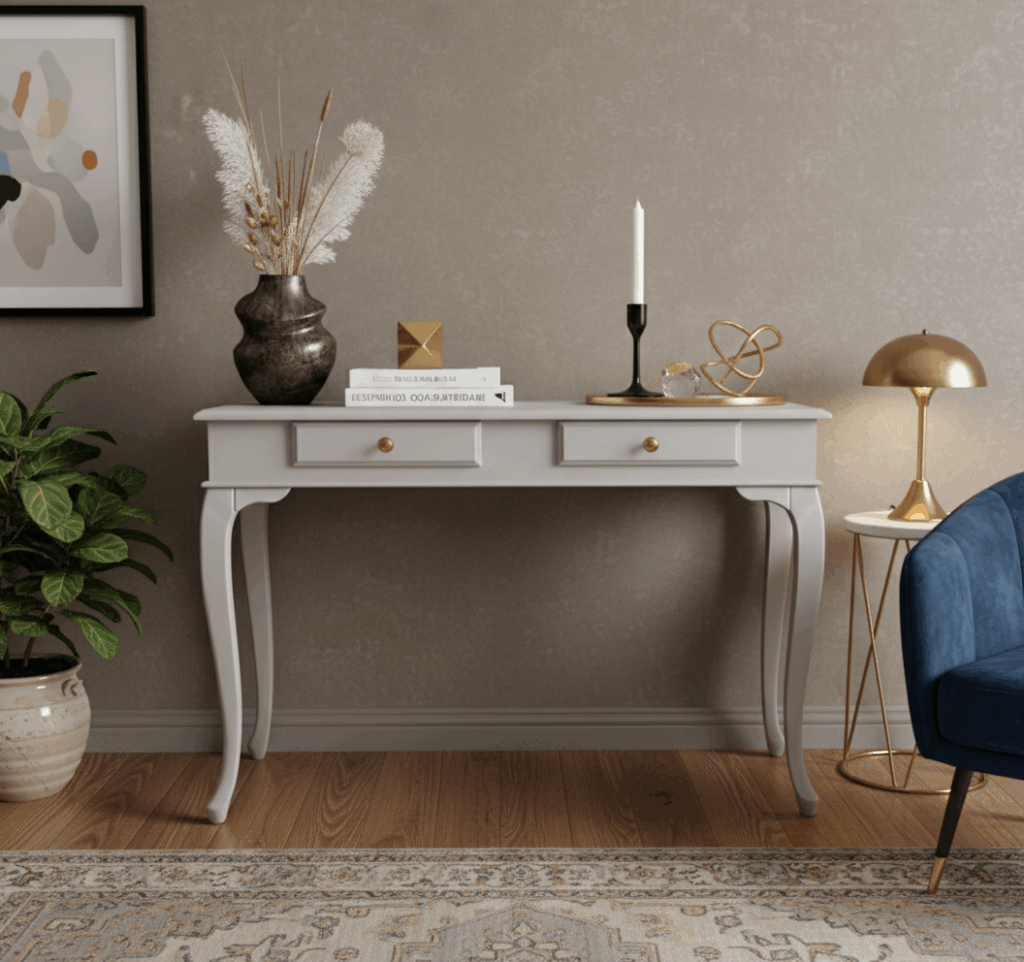 Wooding Mobilya 120 Cm Masif Lükens Açık Gri Çalışma Masası – Wooding ...
