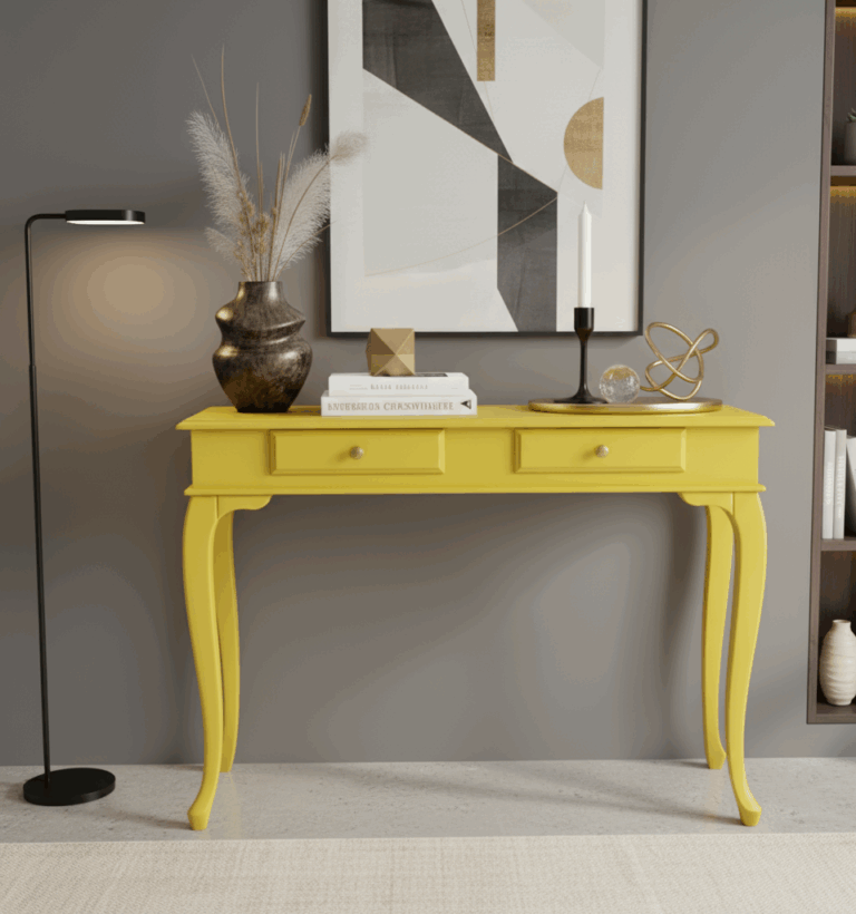 Wooding Mobilya 120 Cm Masif Lükens Sarı Çalışma Masası – Wooding Mobilya